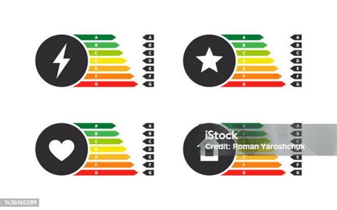 에너지 그래프 배지 에너지 효율 등급 에너지 효율 화살표 벡터 일러스트 레이 션 개념에 대한 스톡 벡터 아트 및 기타 이미지 개념 건물 외관 건설 산업 Istock