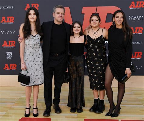 Matt Damons Daughters With Luciana Barroso Make Rare Red Carpet