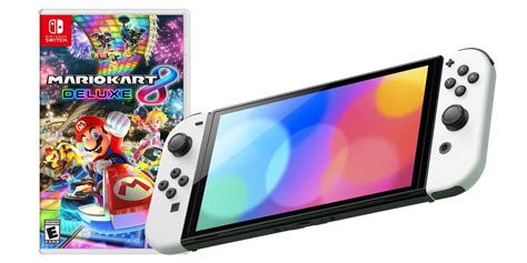 Nintendos Switch Oled Comes Bundled With Mario Kart 8 Deluxe At 375