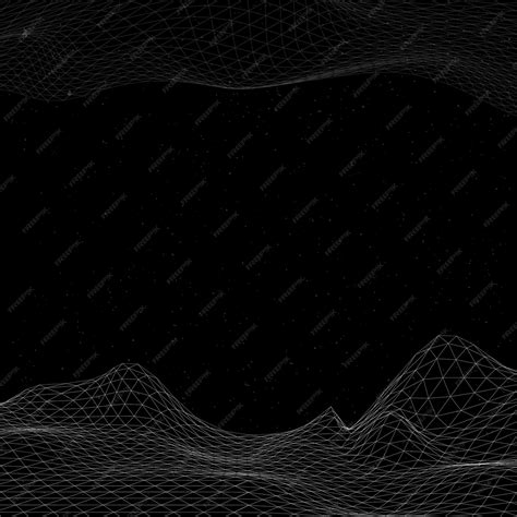 Free Vector 3d Abstract Wave Pattern Background Vector