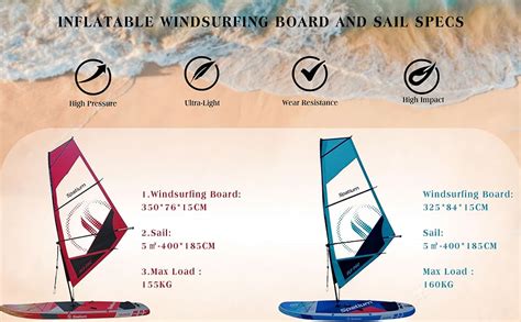 Spatium Windsurf Sail Professional Inflatable Sup Paddle Board Windsurf Board With Sail