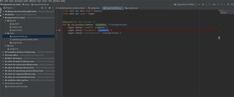 Debugging Python Code When Running Robot Framework Tests Ides Support Intellij Platform