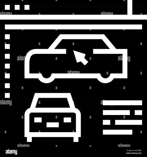 Car Modeling Program Glyph Icon Vector Illustration Stock Vector Image