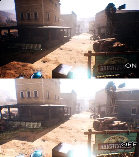 Comparação Entre O Uso De Vignetting Ou Não Na Unreal Engine 426