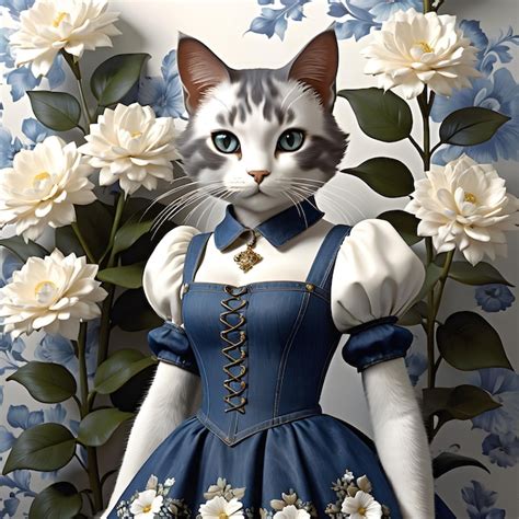 Premium Ai Image The Anthropomorphic Cat Who Never Fails To Turn Heads Wherever She Goes