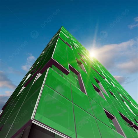 ระบบนิเวศตึกระฟ้า การก่อสร้างตึกระฟ้านิเวศวิทยา สถาปัตยกรรมของฉันและแบบจำลองการเรนเดอร์ 3 มิติ