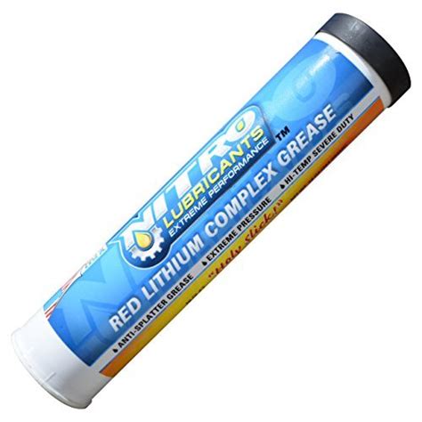 Nitro Lubricants Tacky Red Lithium Complex Tube Grease For Grease Guns