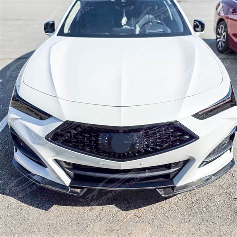 Fits Acura Tlx 2021 25 Type S Style Carbon Fiber Front Lip Spoiler Kit