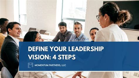 Define Your Leadership Vision 4 Steps Momentum Partners Lori Tabb Mba Cpcc Pcc