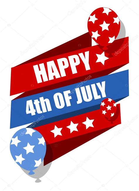 Happy 4th Of July Celebration Banner Stock Vector Image By ©baavli