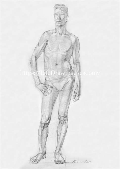 Life Drawing Male Model