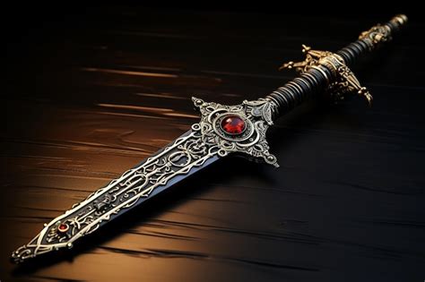 A Pirates Dagger With Intricate Engravings Ai Generated Premium Ai