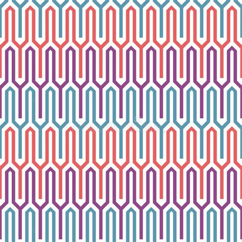 Geometric Abstract Seamless Pattern Linear Motif Background And Decoration Design Stock Vector