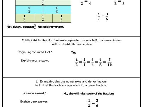 Fractions Equivalent Higher Teaching Resources