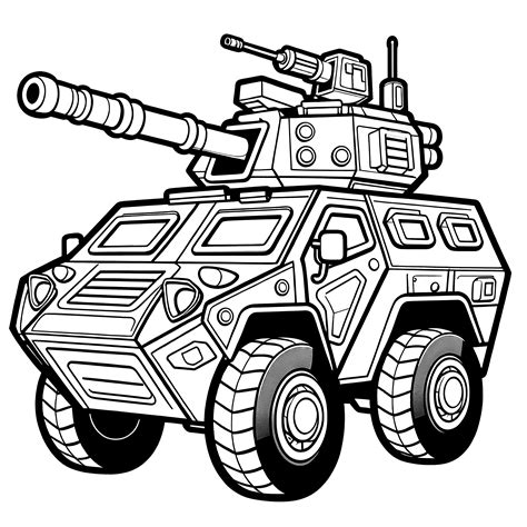 軍事ぬり絵