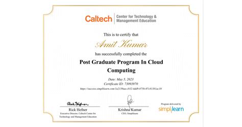 Amit Kumar On Linkedin Post Graduate Program In Cloud Computing • Amit Kumar • Simplilearn