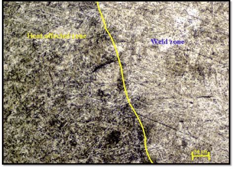B Microstructure At Weld Interface Of Sa516 Grade 70 Steel Download Scientific Diagram