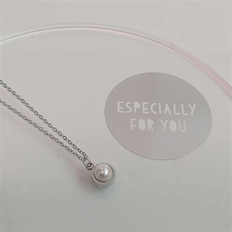 써지컬스틸 목걸이 하트 조개 자개스마일 진주원 데일리 여자친구 선물 우정23 Hn012