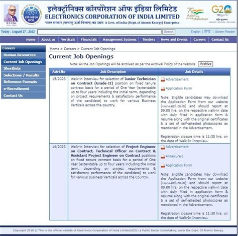 Ecil Recruitment 2023 Check Eligibility Criteria And Important