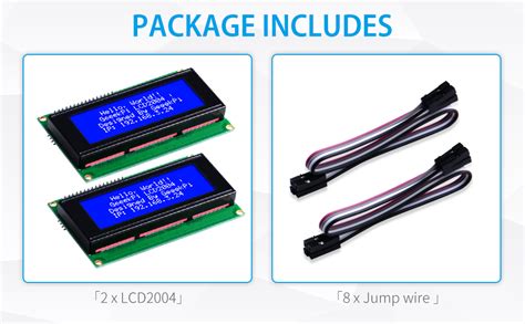 Geeekpi Iic I2c Twi Serial Lcd 2004 20x4 Display Module With I2c