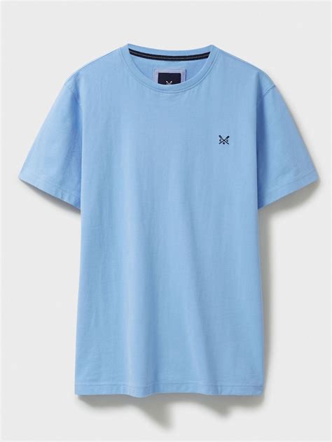 Buy Crew Clothing Sky Blue Plain 100 Cotton Classic T Shirt From Next