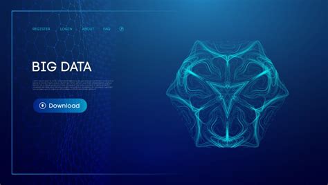 Big Data Visual Concept Machine Learning Vector Image