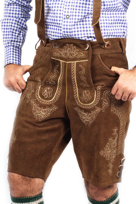 Bavarian Short Lederhosen Classic Brown Lederhosen Store