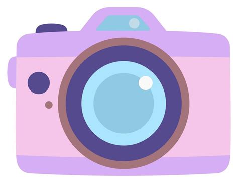 Cute Camera Flat Vector Illustration 29724379 Vector Art At Vecteezy