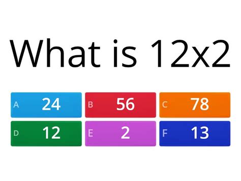 Multiplication Table Quiz Multiplication Table Quiz