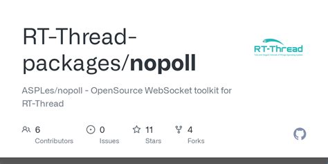 Github Rt Thread Packagesnopoll Asplesnopoll Opensource Websocket Toolkit For Rt Thread