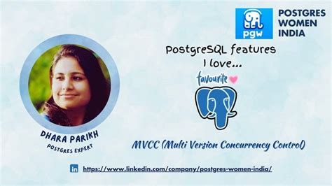 postgres women india on linkedin postgresql database mvcc mvcc