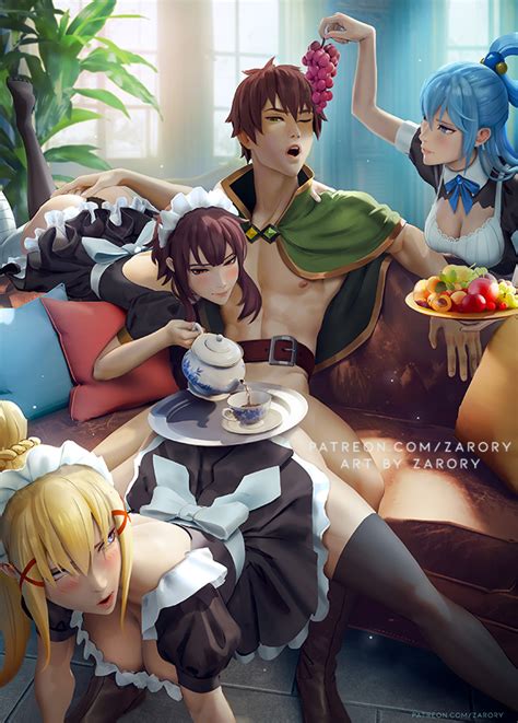 Zarory Aqua Konosuba Darkness Konosuba Megumin Satou Kazuma Kono Subarashii Sekai Ni