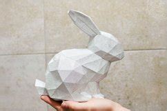 Diy Paper Rabbit 3d Papercraft Printable Pdf