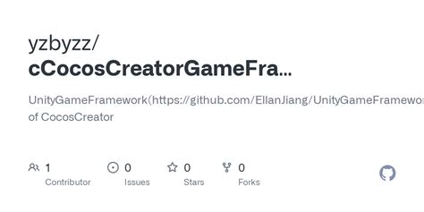 Github Yzbyzzccocoscreatorgameframework Unitygameframework