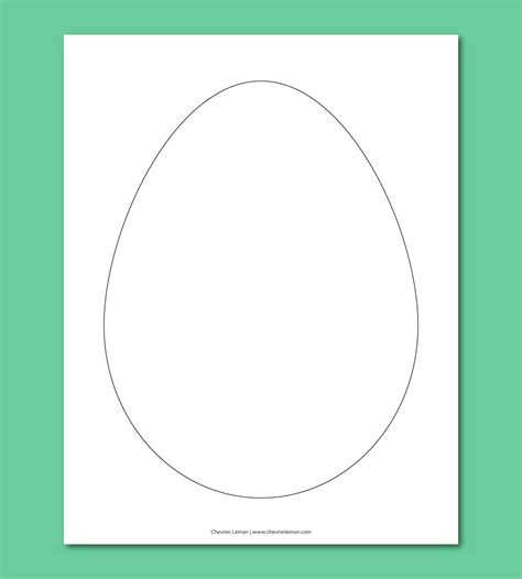 Free Printable Egg Shape Template Free Printables