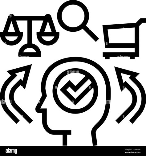 Consumer Behavior Line Icon Vector Illustration Stock Vector Image And Art Alamy