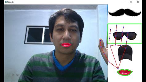 Detect Face And Place Objects Hand Mediapipe Mesh Mediapipe Youtube