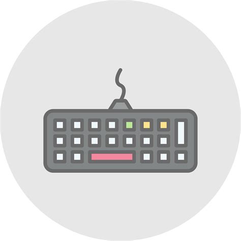 Keybord Line Filled Light Icon 44074002 Vector Art At Vecteezy
