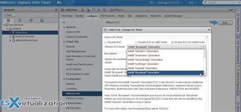What Is Vmware Enhanced Vmotion Compatibility Evc Esx Virtualization