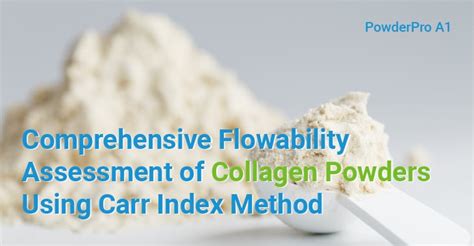 Comprehensive Flowability Assessment Of Collagen Powders Using Carr