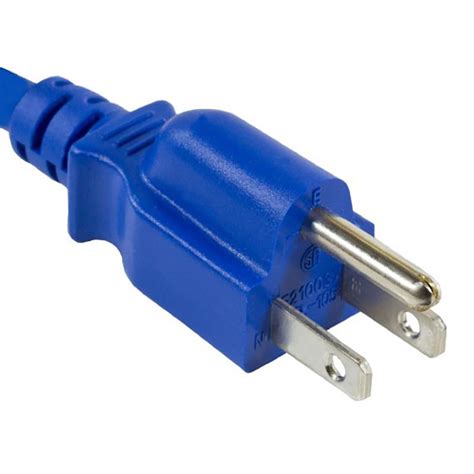 Cable De Poder C13 Nema 5 15p 18 Awg 125v 10a Azul De 1 8 Mtr Omega