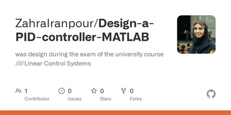 Github Zahrairanpourdesign A Pid Controller Matlab Was Design During The Exam Of The