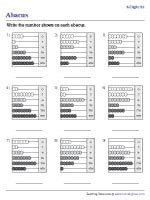 6 Digit Place Value Worksheets
