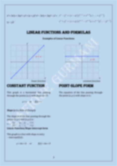 Solution Algebraic Formula Sheet Algebraic Formulas Basic Algebra