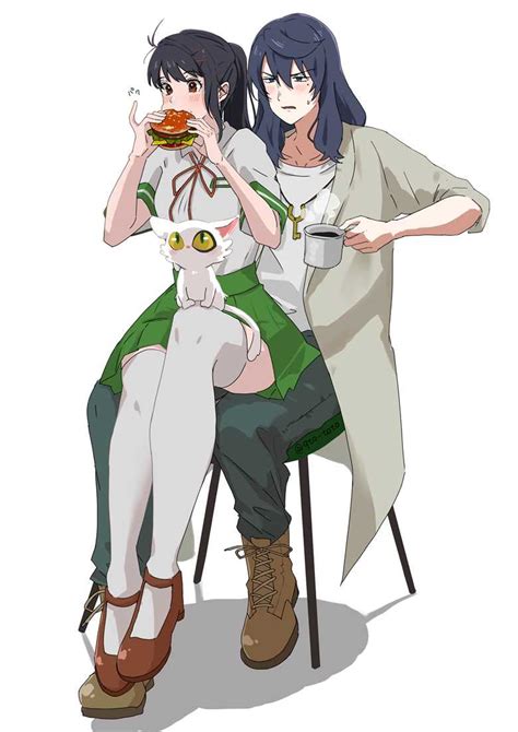 すずめの戸缔まり きゅーと的铃芽户缔插画图片 Bobopic