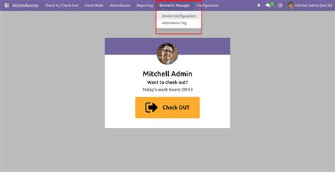 Odoo 16 Hr Biometric Device Integration App