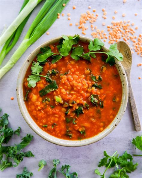 Vegan Red Lentil Soup Cheap Lazy Vegan