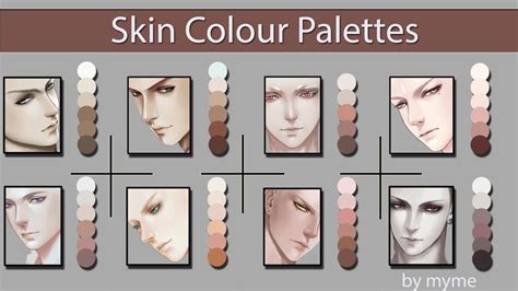 Digital Art Anime Skin Color Palette