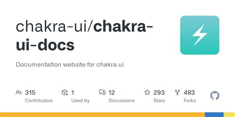 Github Chakra Ui Chakra Ui Docs Documentation Website For Chakra Ui