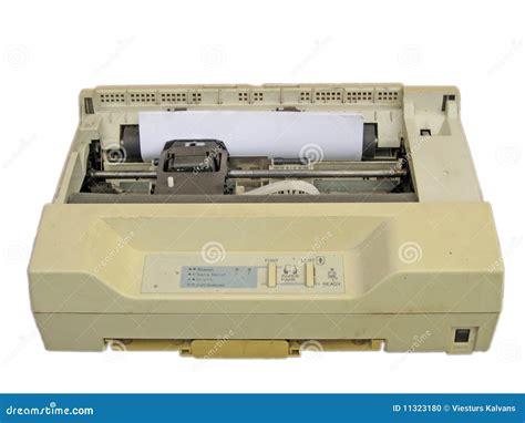 Dot Matrix Printer Stock Photo Image Of Computer Unique
